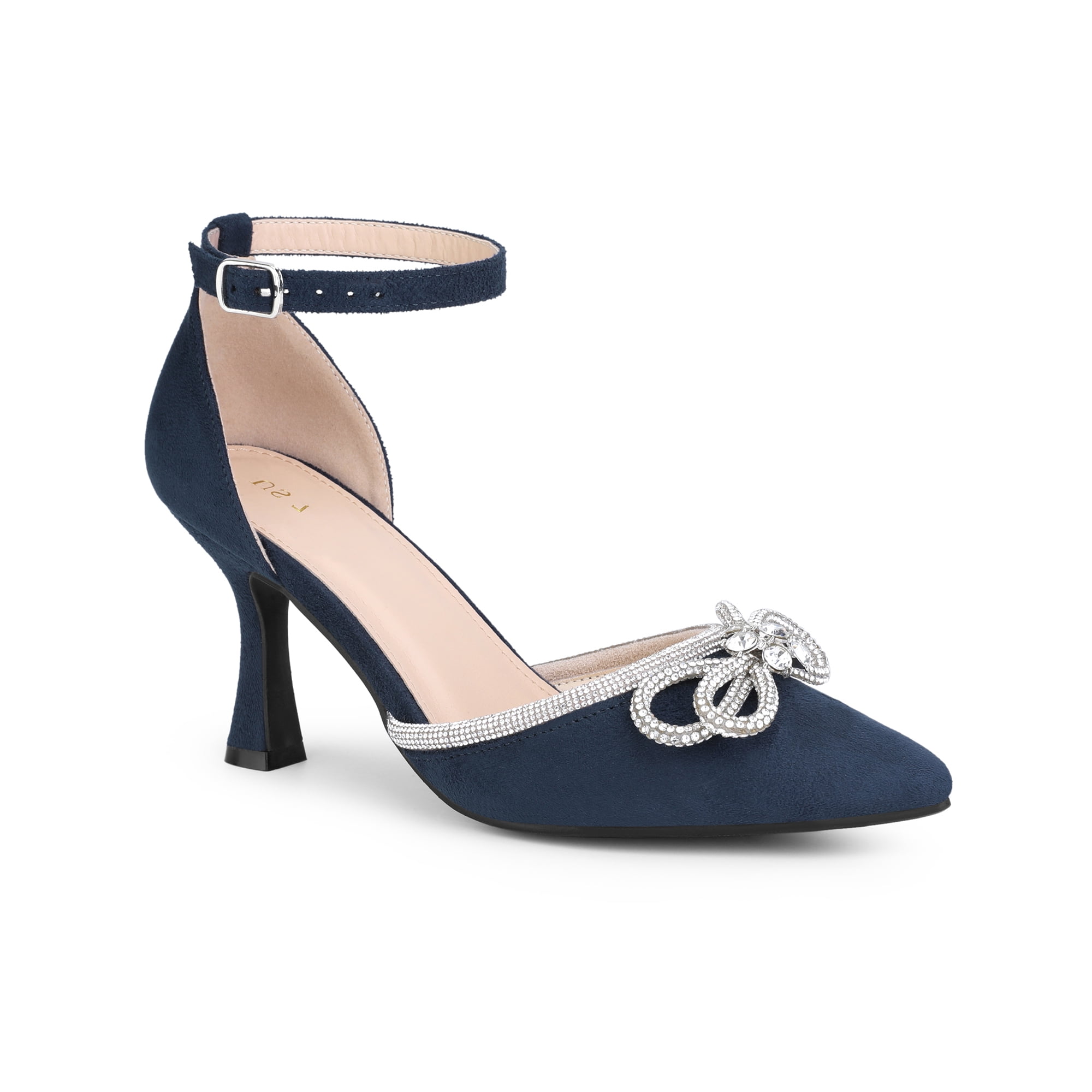 Click here for Allegra K Womens Rhiness Bow Ankle Strap Stiletto... prices