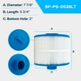 SpiroPure Replacement for Bullfrog Spa Filter PBF36 Wellspring 10-2870 ...