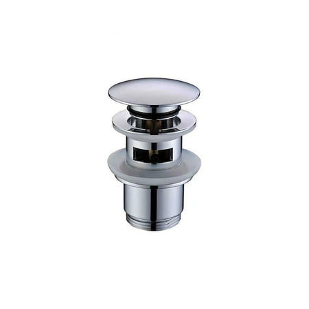 Betterlifefg-chrome Metal Push Open Bathroom Sink Waste Plug | Walmart ...