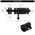 2Pieces Multipurpose 4Inch Sliding Bolts Latches Lock Sturdy Stainless ...