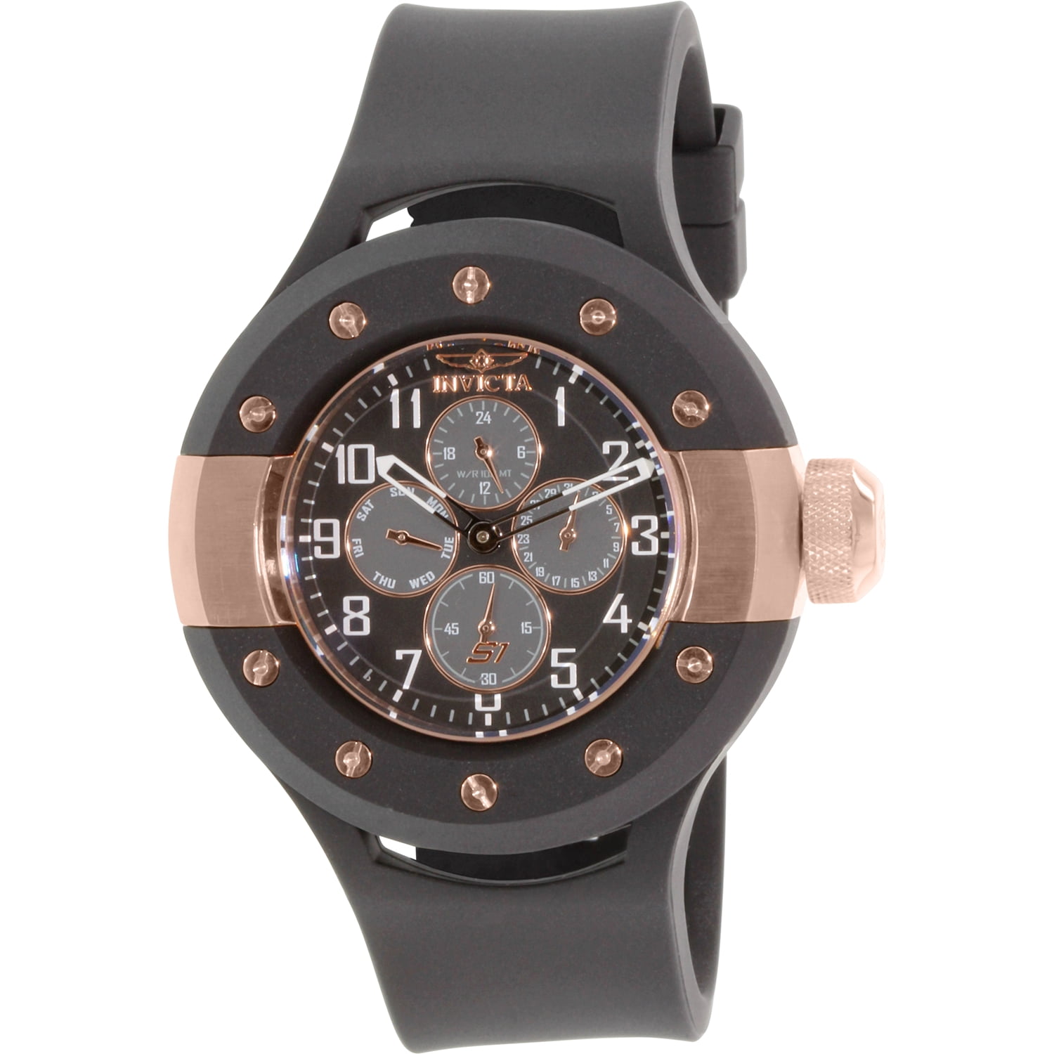 Invicta Men's Rally 17387 Black Rubber Swiss Quartz Watch - Walmart.com