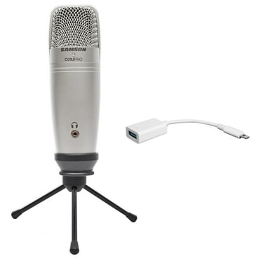Samson C01U Pro USB Studio Condenser Mic Recording Streaming Equipment ...