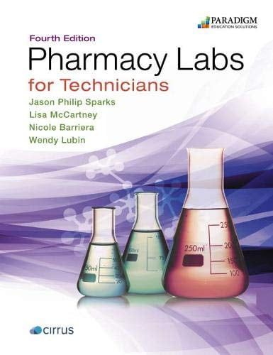 Pre-Owned Pharmacy Labs for Technicians: Text (Pharmacy Technician ...