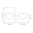 Heart Shaped Greeting Cards,10 Pack Blank Foldable Note Cards Inside ...