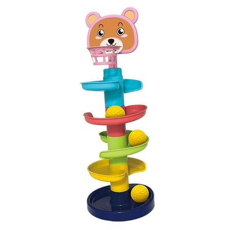 Ball Drop Roll Swirling,Preschool Learning Rotating Track Stacking Toy ...