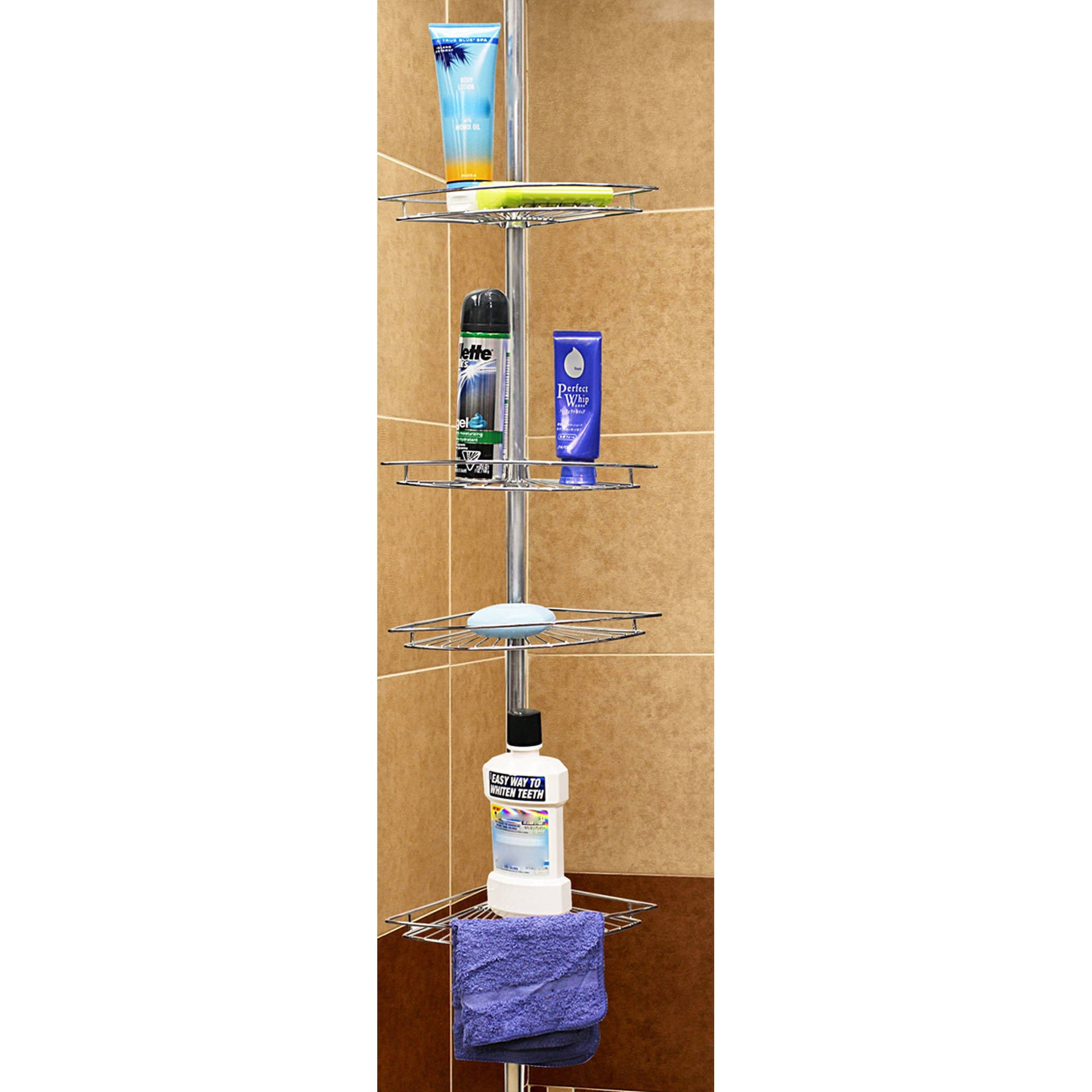 Home Basics 4-Tier Corner Shower Shelf Home Basics 4-Tier Corner Shower Shelf