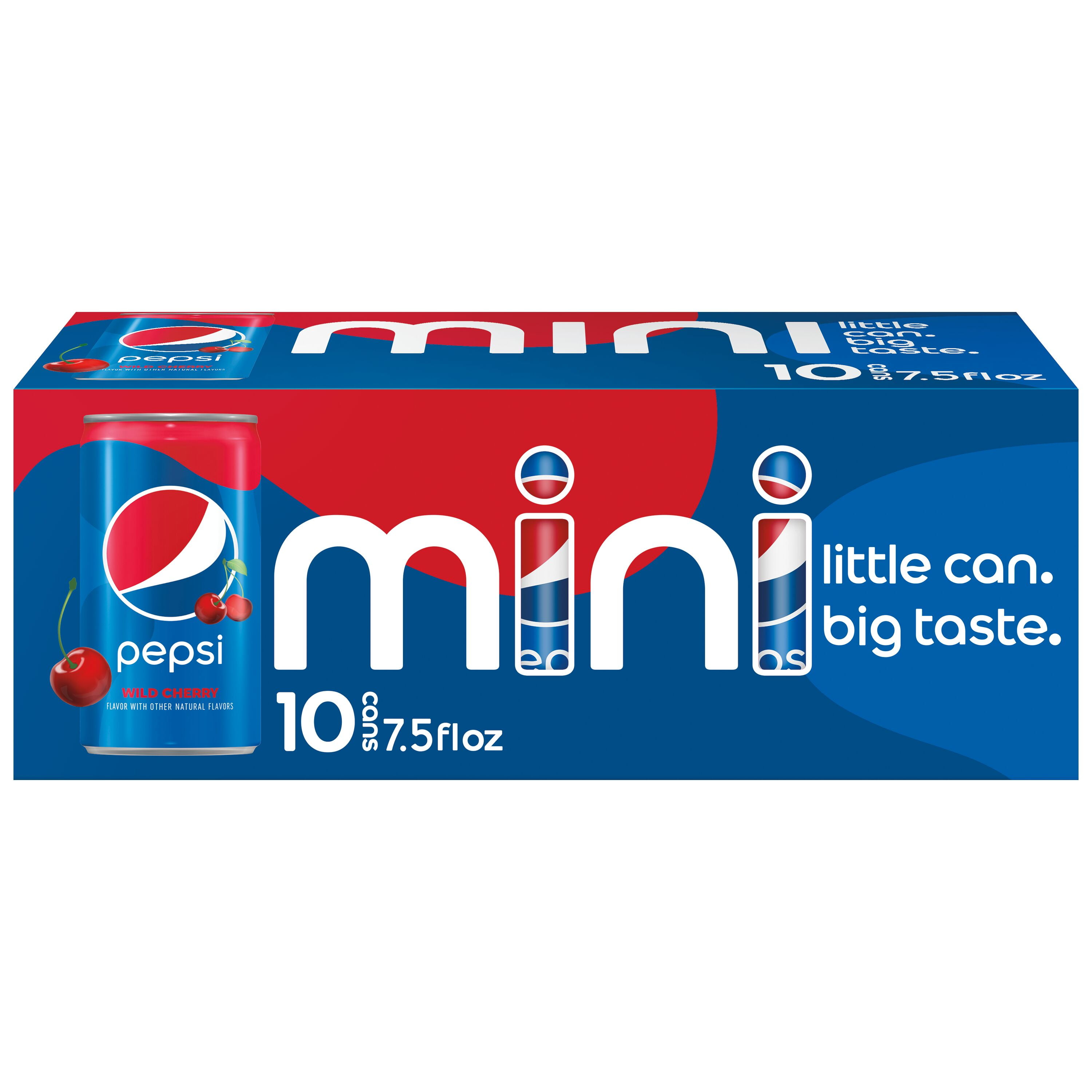 Pepsi Soda Wild Cherry 7.5 Fl Oz, 10 Count - Walmart.com