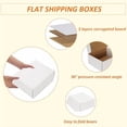 10x8x4 inches Shipping Boxes Set of 20, White Corrugated Cardboard Box ...