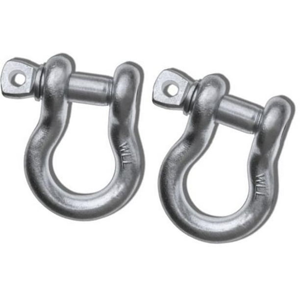 1/2 inch ATV D-SHACKLES - GALVANIZED (PAIR) (4X4 VEHICLE RECOVERY ...