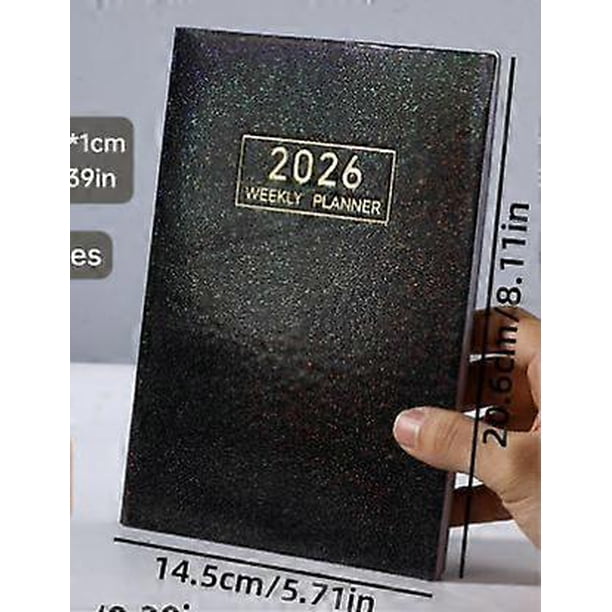Planner Notebook 2026: A5 PU Cover 12-Month Weekly & Monthly Calendar ...