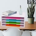 Construction Paper Organizer 18" x 12", 4 Tier Desktop File Storage ...