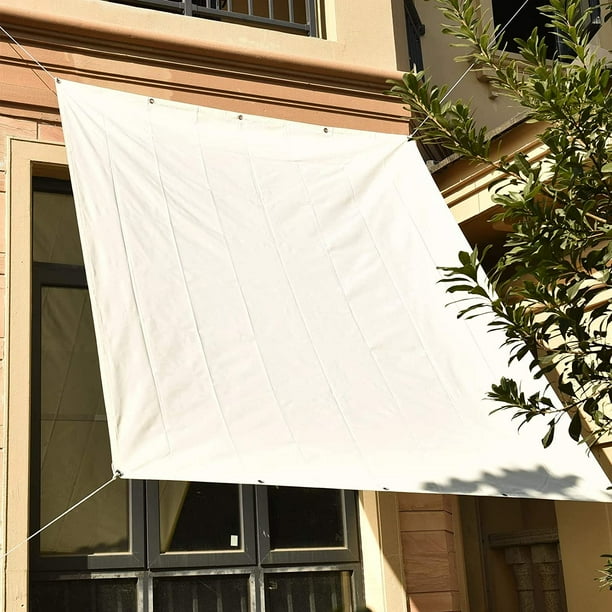 Sun Shade Sail 1.7M x 1.8M Waterproof UV Block Outdoor Poles for Sun ...