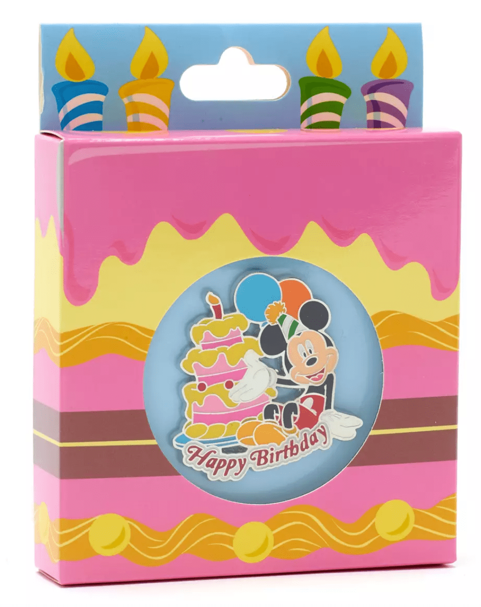 Disney Parks Mickey Mouse Birthday Pin New With Box - Walmart.com
