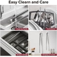 8-piece set kitchen tongs, stainless steel tongs with anti-slip tips ...