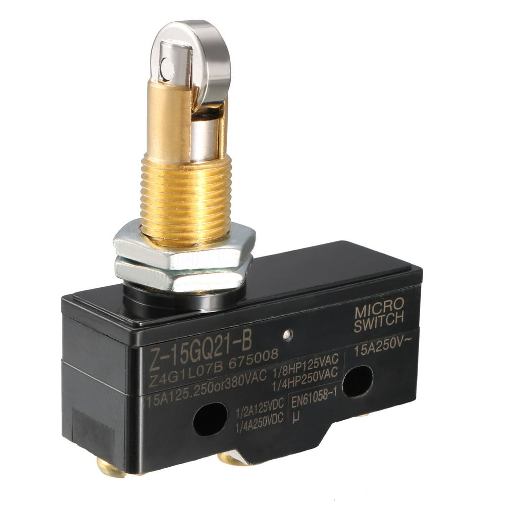 Z-15GQ21-B 1NO+1NC Panel Mount Roller Plunger Micro Limit Switch ...