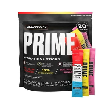 Prime Hydration+ Electrolyte Drink Mix, Water Replenish Packets ...