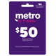 Metro by T-Mobile $50 Payment PIN w/ $4 Convenience Fee Direct Top Up ...