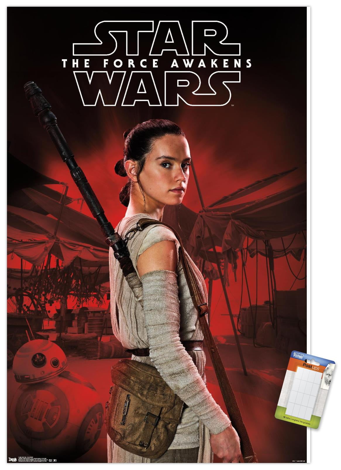Star Wars: The Force Awakens - Rey Staff Wall Poster, 14.725" x 22.375 ...