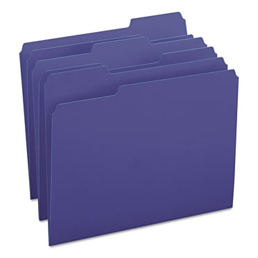 Colored File Folders, 1/3-Cut Tabs: Assorted, Letter Size, 0.75 ...