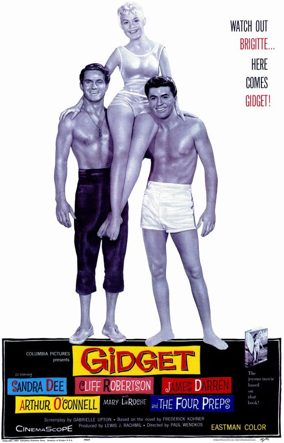 Gidget (1959) 11x17 Movie Poster - Walmart.com