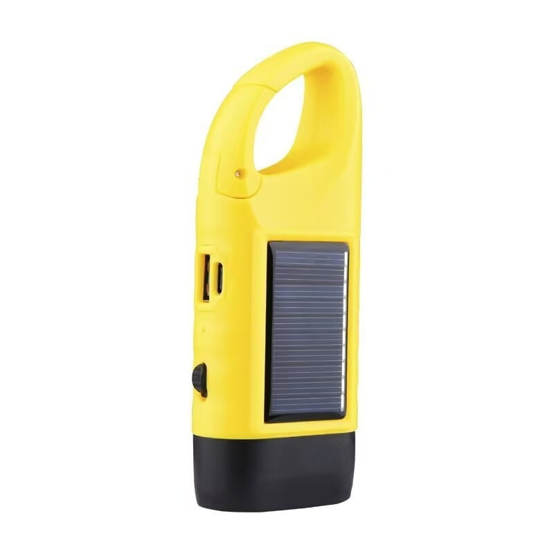 Outdoor Solar Hand-Crank Flashlight: Bright Rechargeable LED, Hand ...