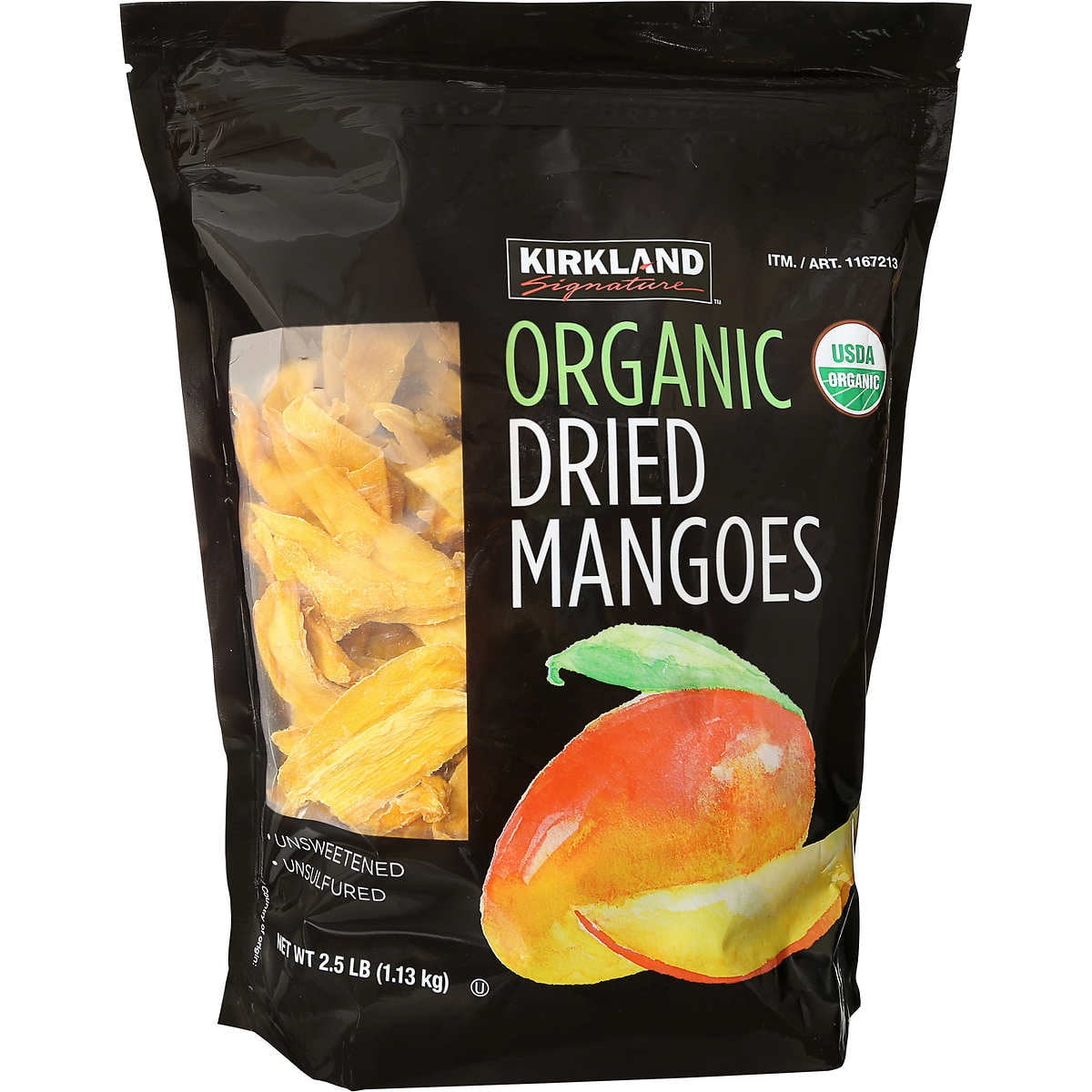 Kirkland Signature Organic Dried Mangoes, 2.5 lbs - Walmart.com