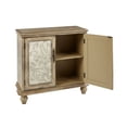 2-Door Accent Cabinet, Farmhouse Storage Cabinet with Carved Doors ...
