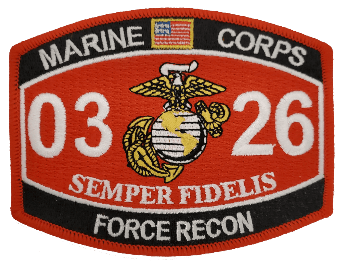 MARINE CORPS 0326 6262MG MOS SEMPER FIDELIS PATCH USMC EGA - Walmart.com