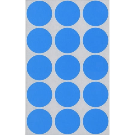 MACO Light Blue Round Color Coding Labels, 1-1/4 Inches in Diameter ...