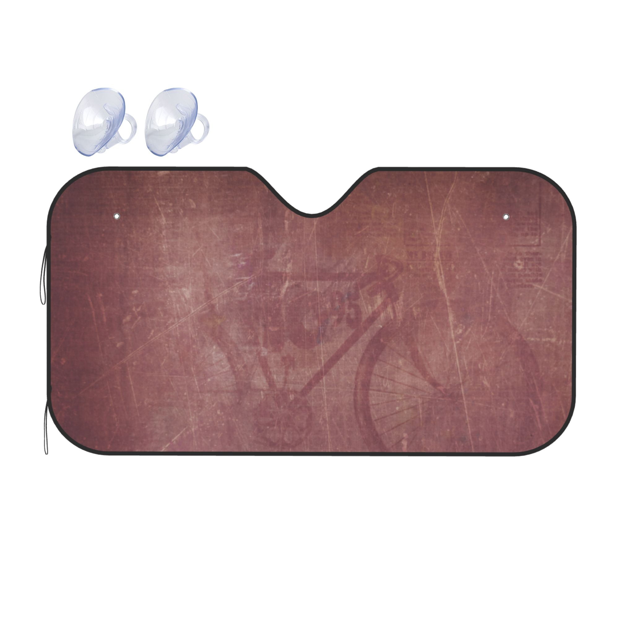 YFYANG Front Windshield Sun Shade, Vintage Bicycle Foldable Car Visor ...