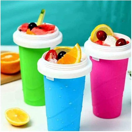 Slushie Cup, Magic Quick Frozen Smoothies Cup Cooling Cup Double Layer ...