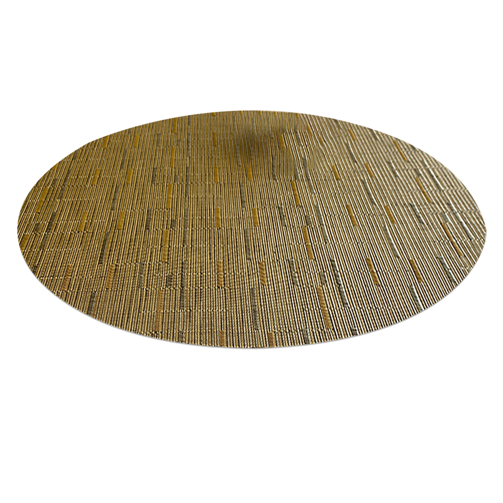 HEVIRGO Bamboo Texture Placemat Oval Shape Kitchen Dining Table Mat for ...