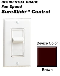 Leviton 6627-1 Fan Speed Control Fully Variable Fan Single-Pole 5 Amp ...