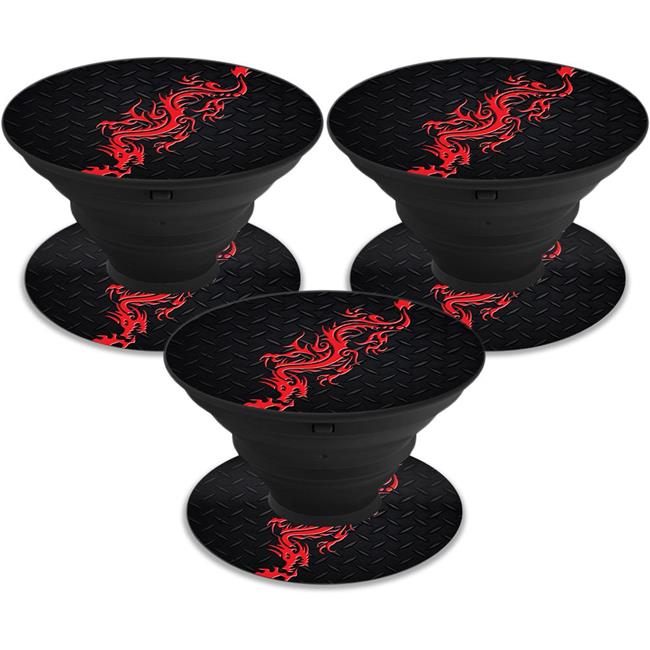 MightySkins POSOCK-Red Dragon Skin Decal Wrap for Pop Sockets Sticker ...