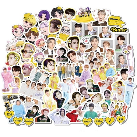 Bangtan Boys Sticker Pack 76 pcs Album Butter Waterproof Sticker for ...