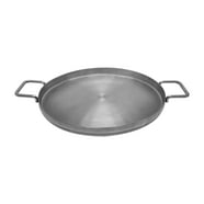 22" Round Stainless Steel Concave Comal Bola Taco Grill Pan Frying Wok ...