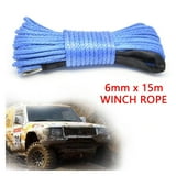 15m Winch Rope String Line Cable With Sheath Synthetic Towing Rope ...