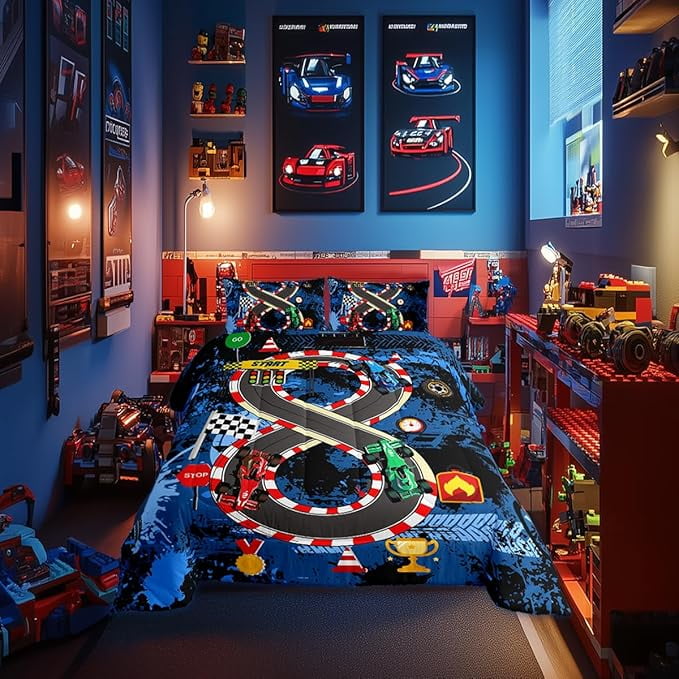 Click here for Yst Racing Track Boys Bedding Comforter Sets Twin... prices