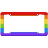 Rainbow, Gay Lesbian License Plate Tag Frame, Multiple Colors - Walmart.com