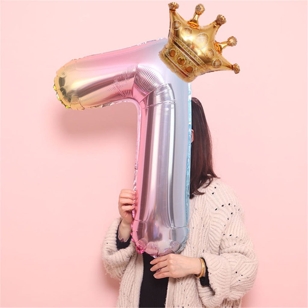 OAVQHLG3B 32 Inch Large Numbers Balloon 0-9 Birthday Party Decorations ...