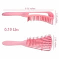 The EZ Detangler Hair Brush Anti-Static Scalp Comb Salon Styling Smooth ...