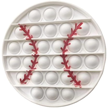 Baseball Pop Fidget Toys, Pop Dimple Fidget Toy Push Bubble Sensory ...