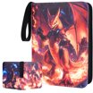 Pokemon 4-Pocket Large Card Binder - 400 Card Holder with Removable ...