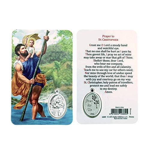 Holy Figure Prayer Card with Medal | Saint Prayer and Medal | 8 Figures ...