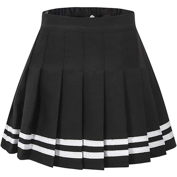 girls Pleated Short cheer Skirt Skort, School Uniform cosplay costume ...