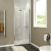 Sunny Shower Frameless Bifold Pivot Door, Matte Black, 3/16'' Glass, 32 in.W x 72 in.H - Walmart.com