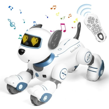 Fisca Interactive Digital Robotic Walking Dogs, Remote Control Toy for ...