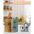 Floral Orange Stand Mixer Dust Cover with Storage Pocket & Handles ...