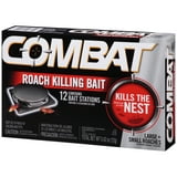 Combat Roach Killing Bait Stations for Small and Large Roaches, 12 ...