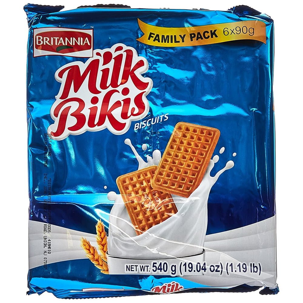 Britannia Milk Bikis Biscuits Value Pack 6x90 Grams (19.04 oz / 540 g ...